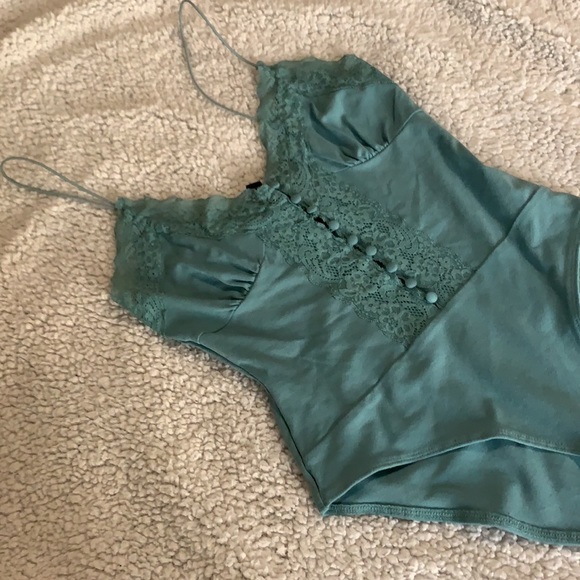 Forever 21 | Tops | Stretchy Seafoam Color Bodysuit | Poshmark